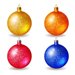 Winter holiday with christmas balls Royalty Free Vector