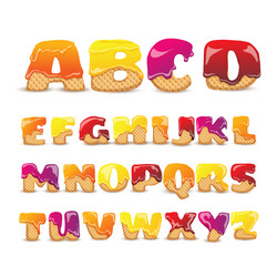 Alphabet letter i and pictures Royalty Free Vector Image