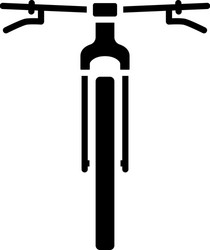 Bike icon front view Royalty Free Vector Image