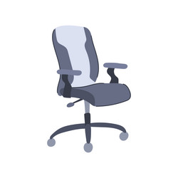 Interior office chair cartoon Royalty Free Vector Image