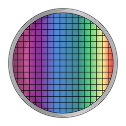 Simple silicon wafer icon Royalty Free Vector Image