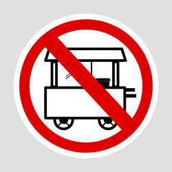 Simple sign do not selling sign do Royalty Free Vector Image