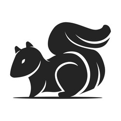 Squirrel logo template isolated brand identity Vector Image