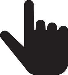 Palm hand icon design template isolated Royalty Free Vector