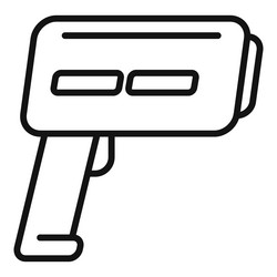 Digital speed radar icon simple tool Royalty Free Vector