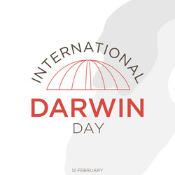 International darwin day of science and humanism Vector Image