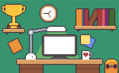 Pixel Art Office Vector Images (over 2,700)