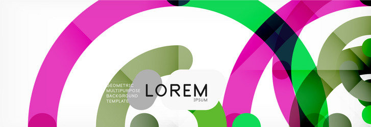 Round linear circle shapes background Royalty Free Vector