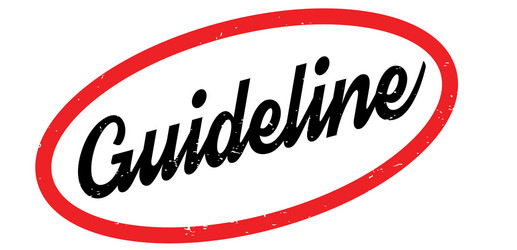 Guideline rubber stamp Royalty Free Vector Image