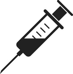 Sign syringe for injection symbol syringe Vector Image