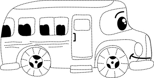 Bus Dotted Vector Images (over 380)