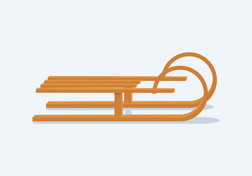 Cartoon Sled for Kids Royalty Free Vector Image