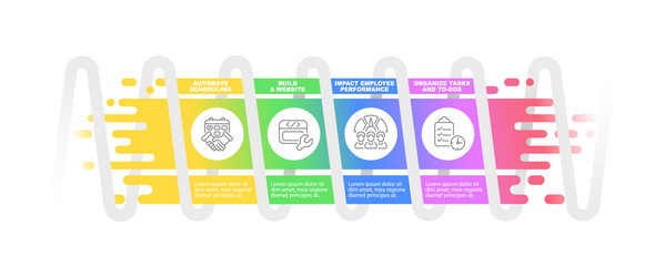 Collaboration infographic chart design template Vector Image