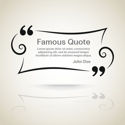 Quote border Royalty Free Vector Image - VectorStock