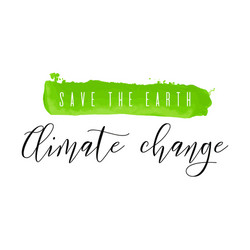 Save the earth campaign banner Royalty Free Vector Image