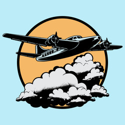 Taking off plane logo – Free Vector | VectorStock