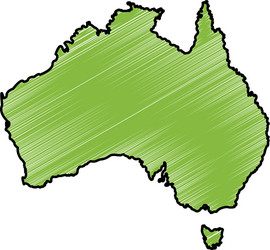 Australian map design Royalty Free Vector Image