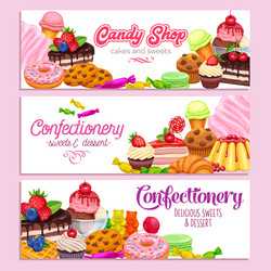 Sweet banners Royalty Free Vector Image - VectorStock