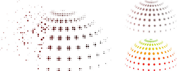 Pixels Abstract Decompose Vector Images (over 140)