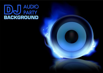 Blue spotlights background Royalty Free Vector Image