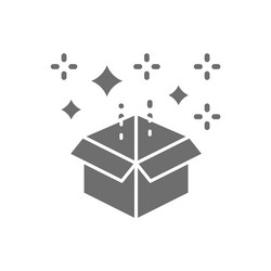Mystery box icon random loot flat Royalty Free Vector Image