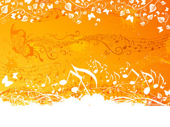 Orange Music Notes Vector Images (over 15,000)