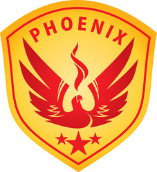 Phoenix emblem Royalty Free Vector Image - VectorStock