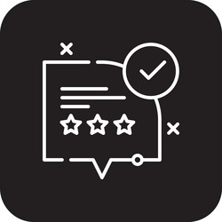 Survey feedback icons with black outline style Vector Image