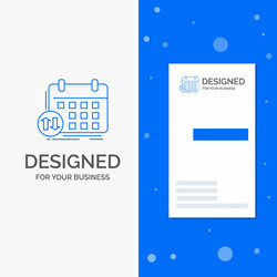 Business logo template for schedule classes Vector Image