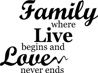 Family sayings files - quotes Royalty Free Vector Image