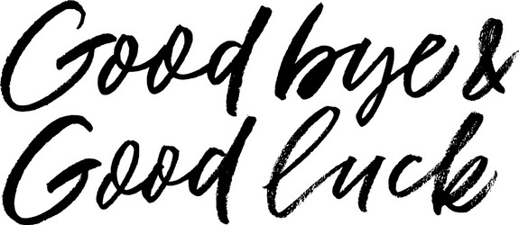 Good Luck Lettering Composition Royalty Free Vector Image