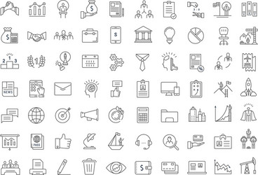 Geo tags linear icons set latitude longitude Vector Image