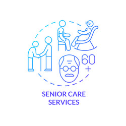 Use their language blue gradient concept icon Vector Image