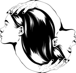 Vertiginous hand drawn humans Royalty Free Vector Image