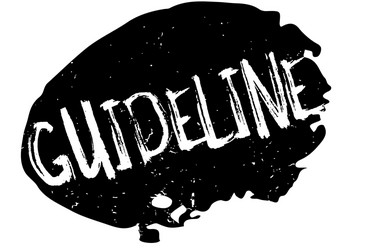 Guideline rubber stamp Royalty Free Vector Image