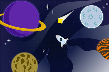 Outer space background Royalty Free Vector Image