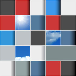Squares color background template for flat design Vector Image