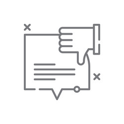 Bad feedback icons with black filled Royalty Free Vector