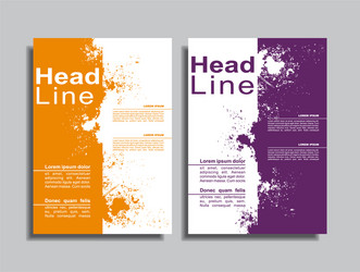 Sustainable development issues brochure template Vector Image