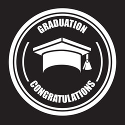 Congratulations graduation card Royalty Free Vector Image
