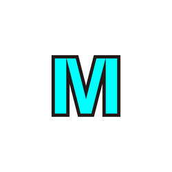 Letter M Cool Font Symbol Vector Images (over 2,100)