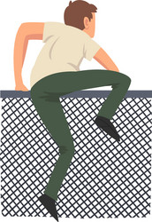 Climbing Fence Vector Images (over 590)