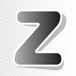 Letter z sign design template element new Vector Image
