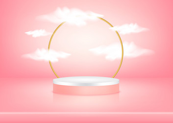 Pink studio background Royalty Free Vector Image