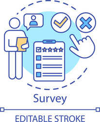 Satisfaction survey Royalty Free Vector Image - VectorStock