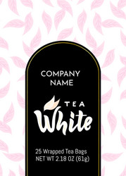 Template packaging rooibos tea company name Vector Image
