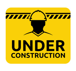 Excavator work under construction Royalty Free Vector Image