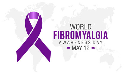 World fibromyalgia awareness may 12 calls Vector Image