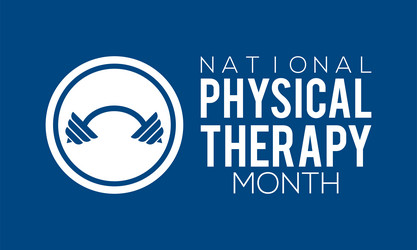 National physical therapy month banner design Vector Image