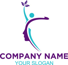 D dermatology and skin logo design Royalty Free Vector Image